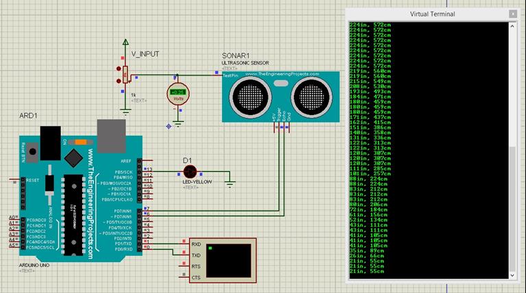 Ultrasonic Sensor Library for Proteus - The Engineering Projects