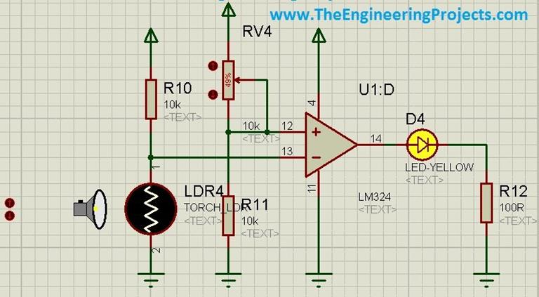How to use LDR Sensor in Proteus - The Engineering Projects