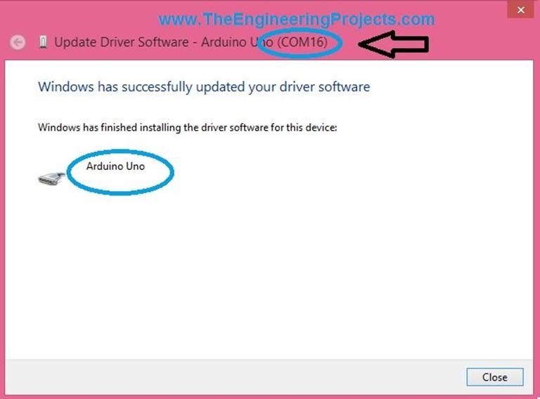 Installation of Arduino driver in Windows - The Engineering Projects