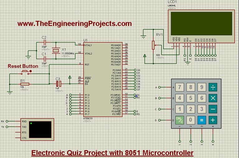 Electronic Quiz Project with 8051 Microcontroller - The Engineering ...