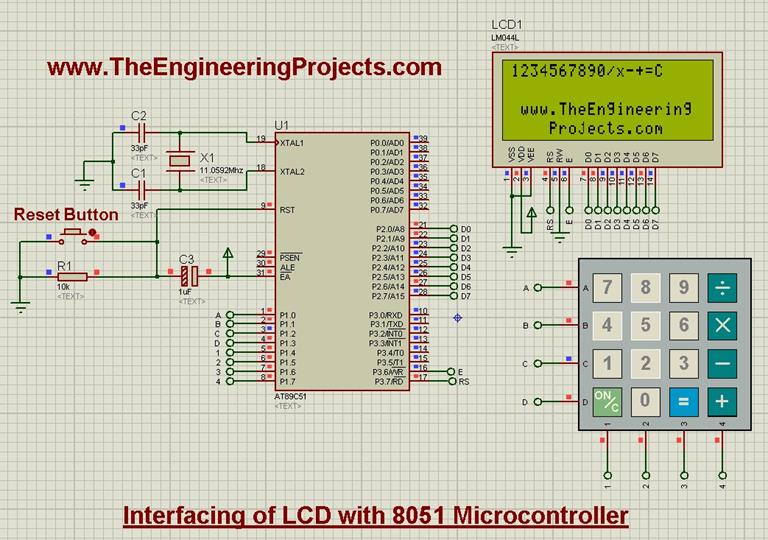 Interfacing of Keypad with 8051 Microcontroller in Proteus - The ...
