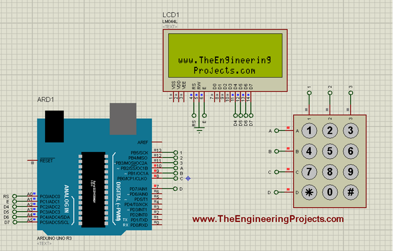 Interfacing Of Keypad With Arduino The Engineering Projects
