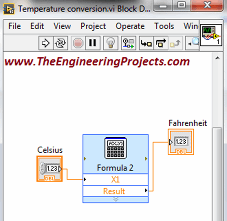Temperature Conversion in LabVIEW - The Engineering Projects