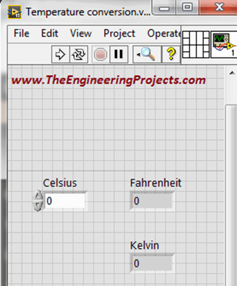 Temperature Conversion in LabVIEW - The Engineering Projects