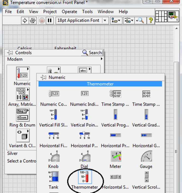 Temperature Conversion in LabVIEW - The Engineering Projects
