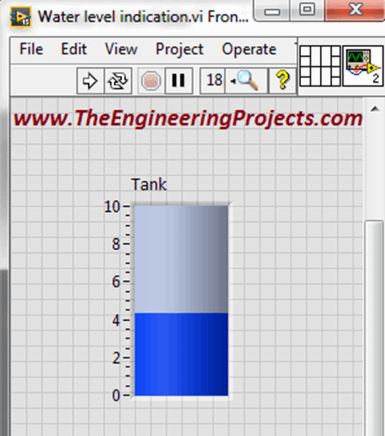 Water Level Detector in LabVIEW - The Engineering Projects