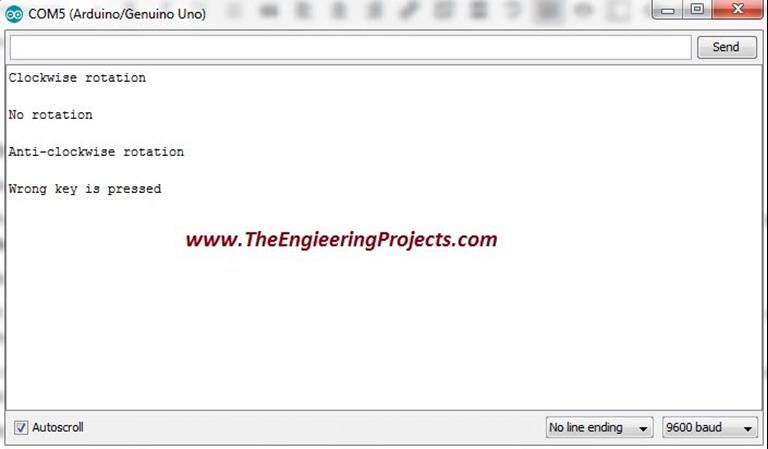 DC Motor Direction Control using Arduino - The Engineering Projects