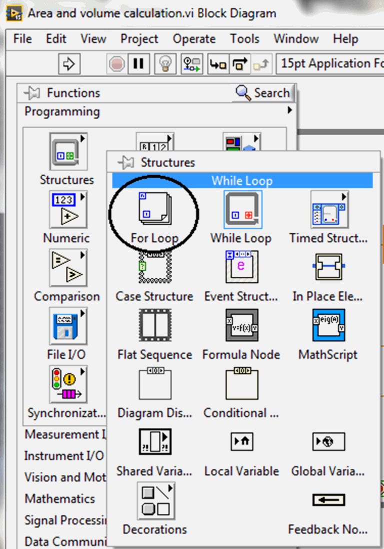 Area and Volume Calculation in LabVIEW - The Engineering Projects