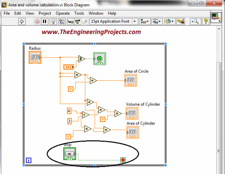 Area and Volume Calculation in LabVIEW - The Engineering Projects