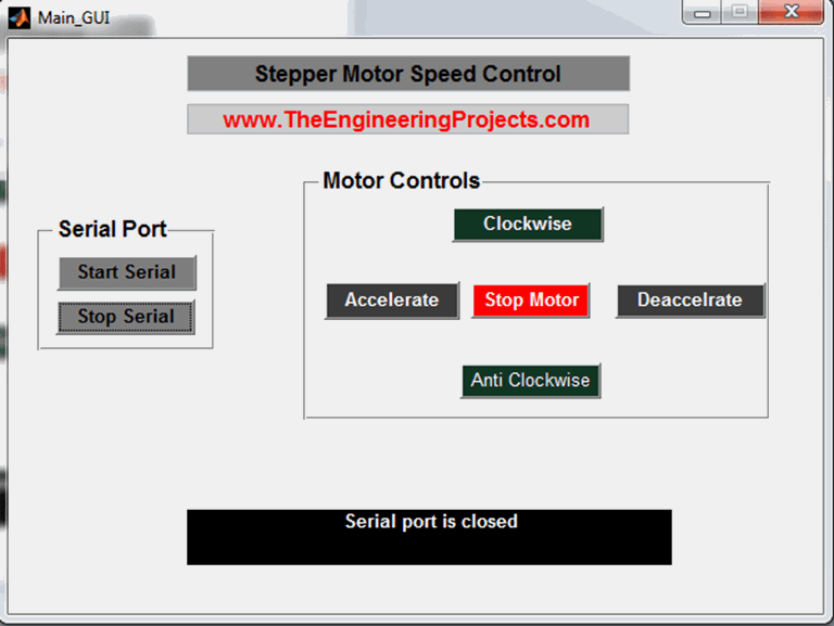 Stepper Motor Speed Control in Matlab - The Engineering Projects