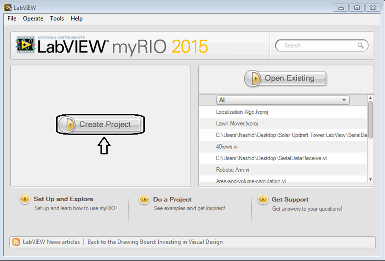 Creating First Program with myRIO - The Engineering Projects