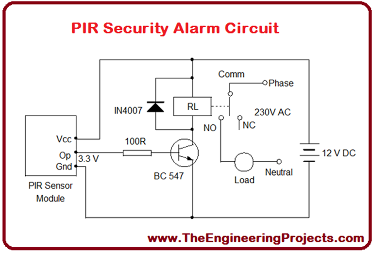 PIR Sensor Arduino Interfacing - The Engineering Projects