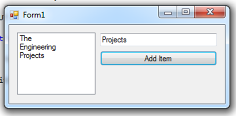 C# ListBox Control - The Engineering Projects