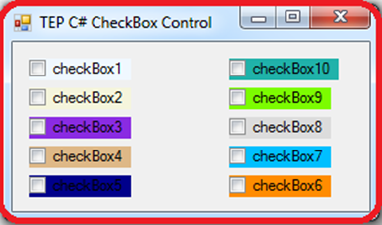 C Checkbox Control The Engineering Projects