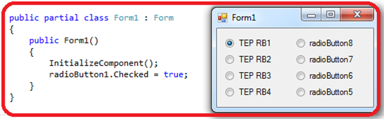 C# RadioButton Control - The Engineering Projects