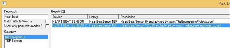 Heart Beat Sensor Library V2.0 for Proteus - The Engineering Projects