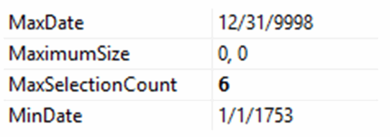 C# MonthCalendar Control - The Engineering Projects