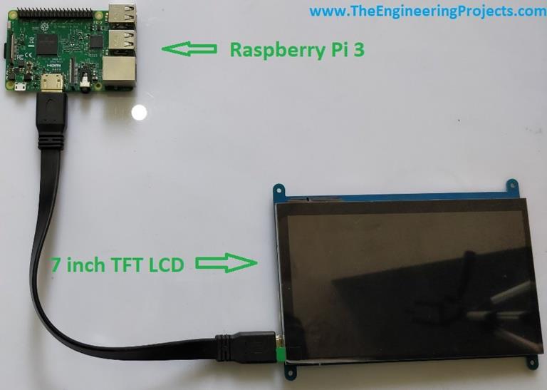 How to Setup 7 inch HDMI LCD with Raspberry Pi 3 - The Engineering Projects
