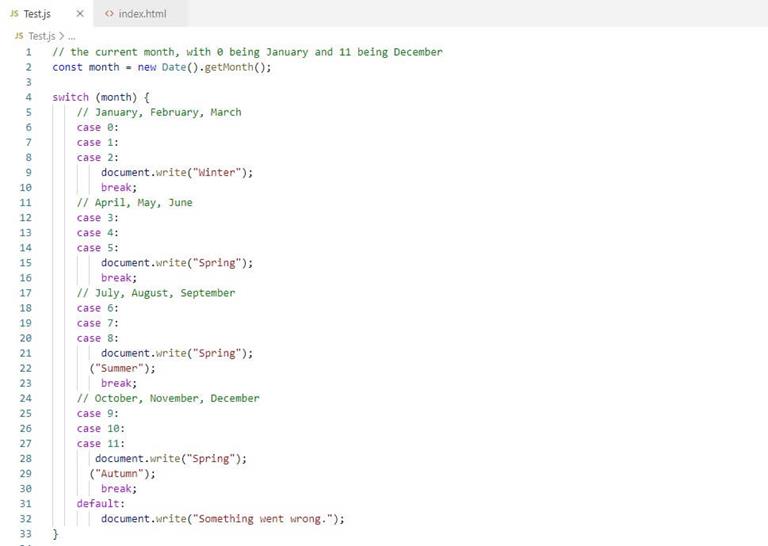 Switch Statement in JavaScript - The Engineering Projects
