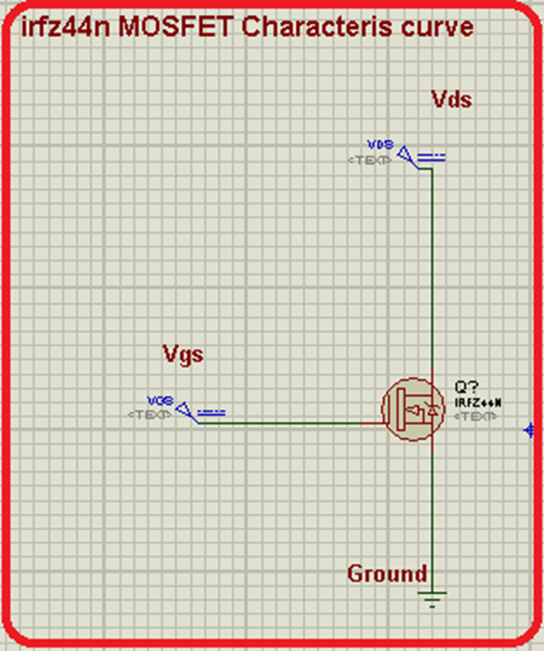 IRFZ44N MOSFET Characteristic Curves in Proteus ISIS - The Engineering Projects