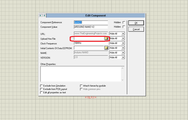 Arduino Nano Library for Proteus V2.0 - The Engineering Projects