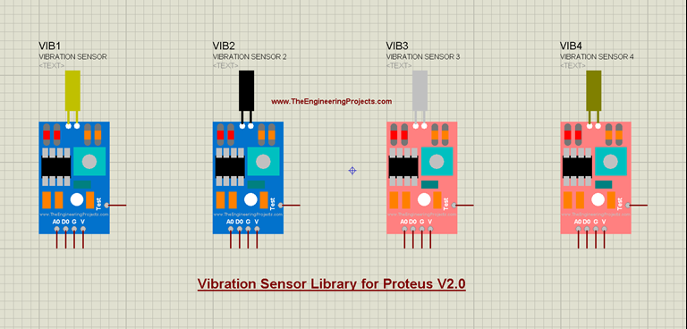 Vibration Sensor Library for Proteus V2.0 - The Engineering Projects