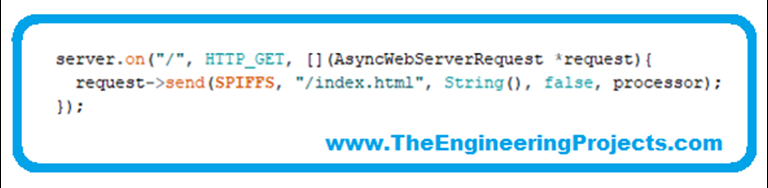 Create Webserver with ESP8266 using SPIFFS - The Engineering Projects