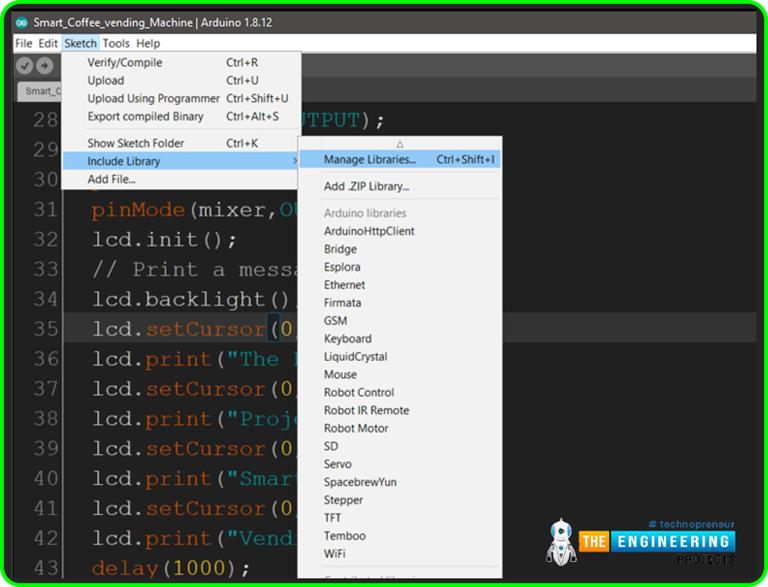 Smart Coffee Vending Machine using Arduino - The Engineering Projects