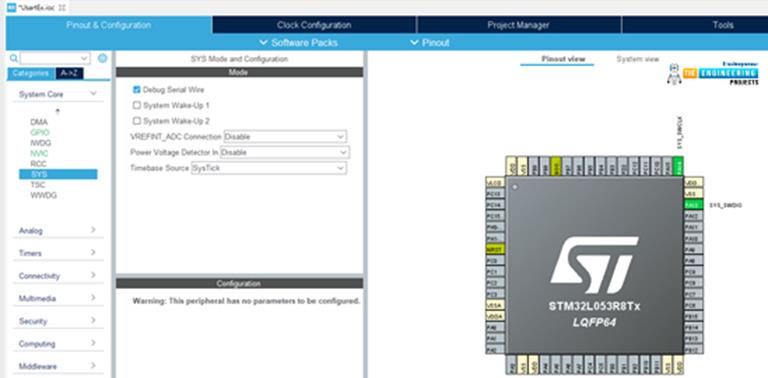 Stm32 Serial Communication In Polling Mode The Engineering Projects
