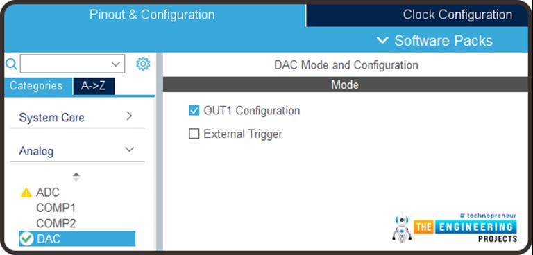Using DAC with STM32 - The Engineering Projects
