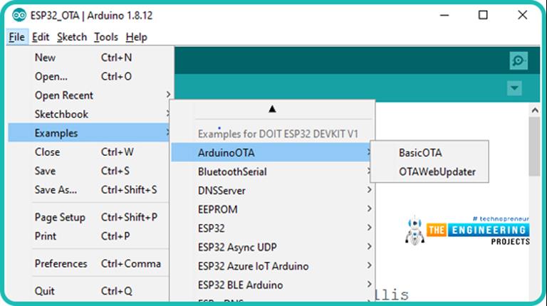 ESP32 OTA (Over The Air) Programming - The Engineering Projects ESP32 OTA (Over The Air) Programming - The Engineering Projects
