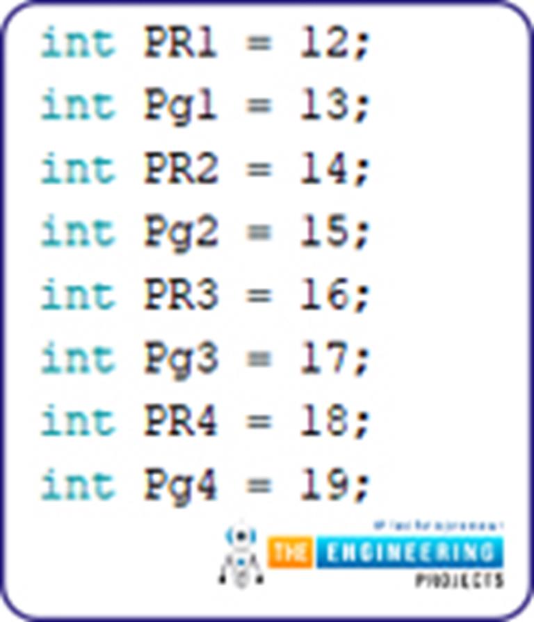 Smart 4 Way Traffic Signal Control with Variable Delay - The Engineering Projects
