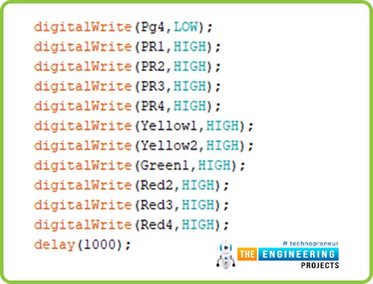 Traffic Light Arduino Code
