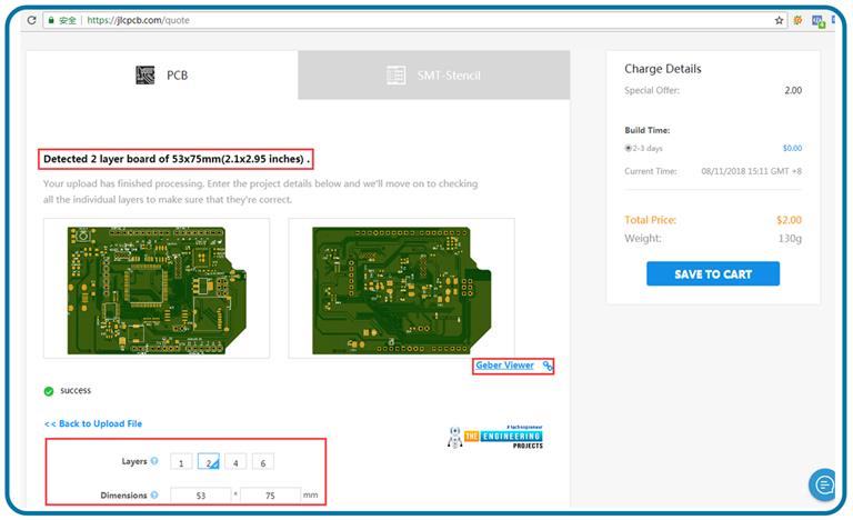 How to order PCB for manufacturing from JLCPCB - The Engineering Projects