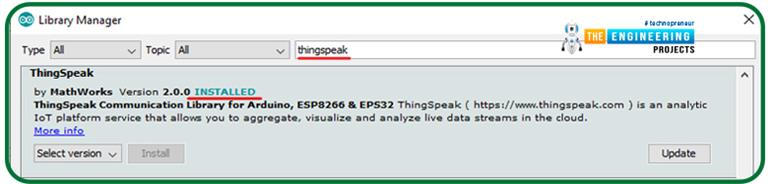 ESP32 DHT11 Interfacing with ThingSpeak WebServer - The Engineering ...