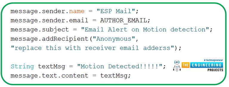IoT Based Motion Detection with Email Alert using ESP32 - The ...