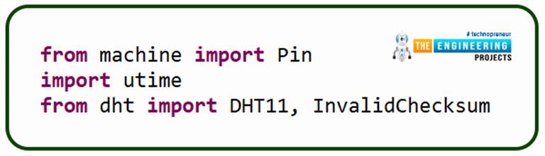 Interfacing of DHT11 with Raspberry Pi Pico - The Engineering Projects