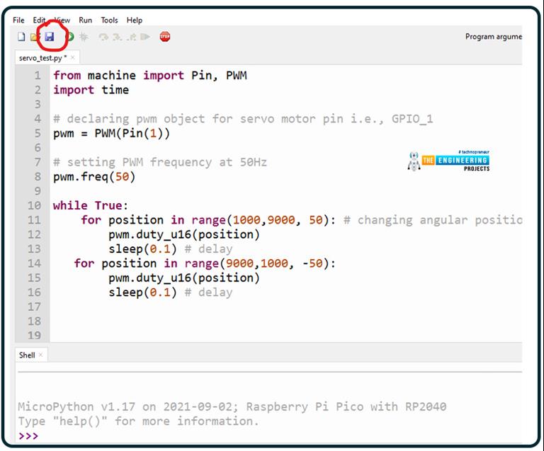 Interfacing Servo Motor with Raspberry Pi Pico using MicroPython - The ...