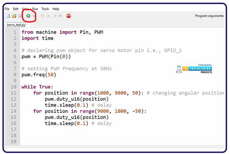 Interfacing Servo Motor With Raspberry Pi Pico Using Micropython The Engineering Projects