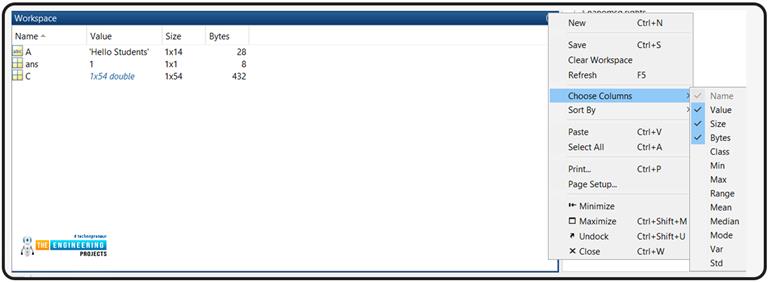 How to use MATLAB Workspace? - The Engineering Projects