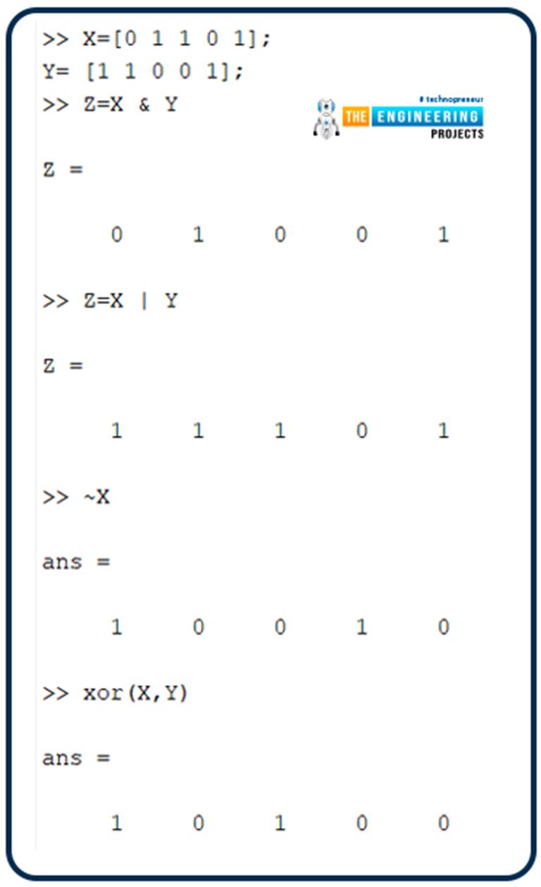 How To Use Matlab Operators The Engineering Projects
