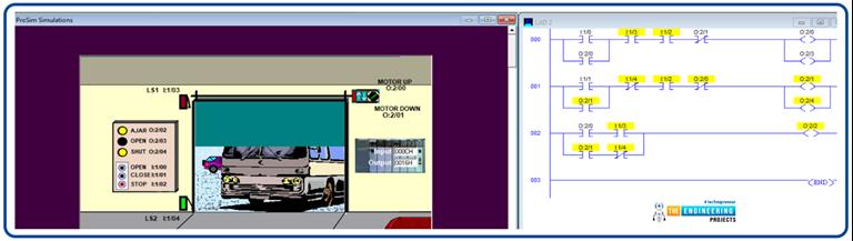 Automatic Garage Door with PLC Ladder Logic - The Engineering Projects