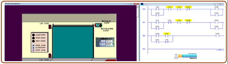 Automatic Garage Door with PLC Ladder Logic - The Engineering Projects
