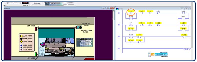 Automatic Garage Door with PLC Ladder Logic - The Engineering Projects
