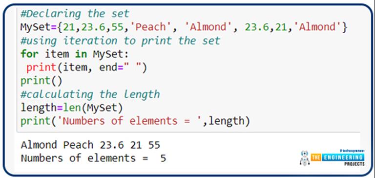Sets In Python Using Jupyter Notebook The Engineering Projects
