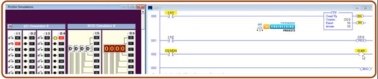 Advance Counter Functions in PLC Ladder Logic - The Engineering Projects