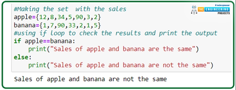 Python Set Operations with Examples - The Engineering Projects