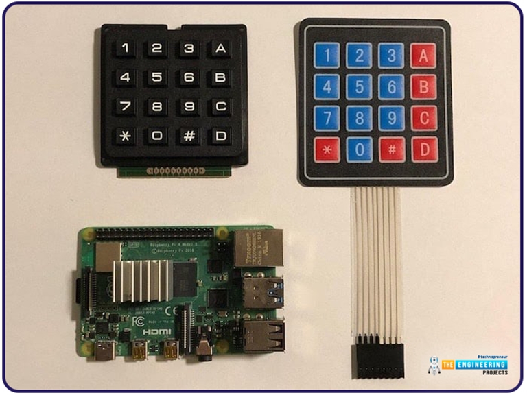 Interface 4x4 Keypad with Raspberry Pi 4 - The Engineering Projects