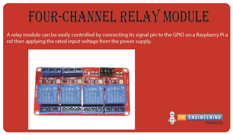 Interface a 4-Channel Relay with Raspberry Pi 4 - The Engineering Projects