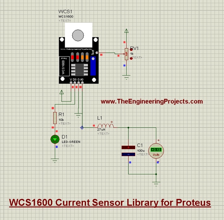 Current Sensor Library for Proteus - The Engineering Projects